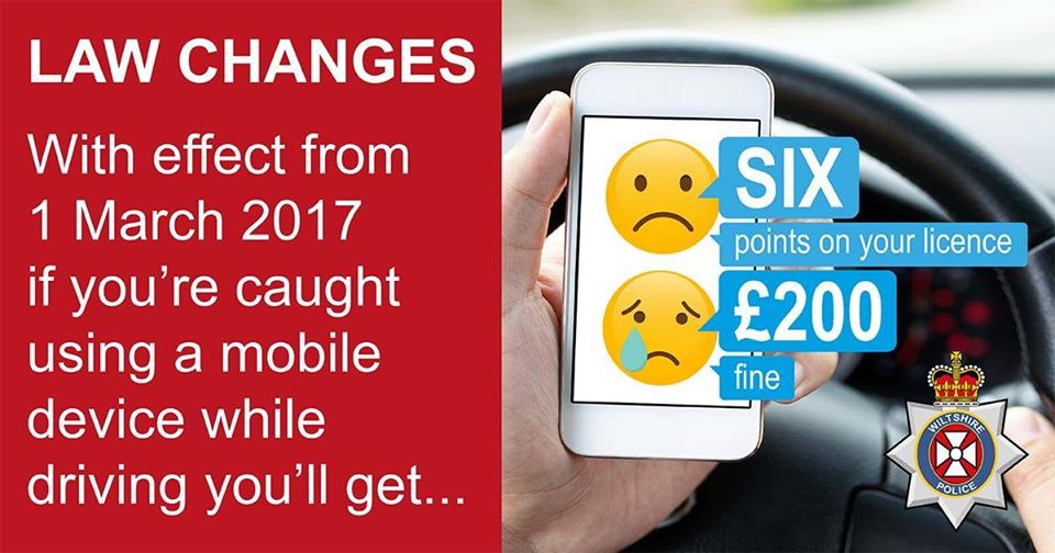 Penalties doubling for using a mobile phone whilst driving