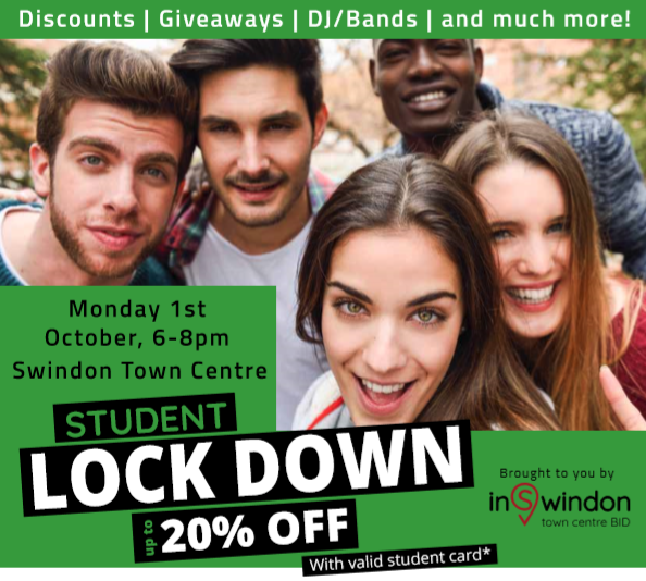 Student Lock Down event returns tomorrow in Swindon town centre