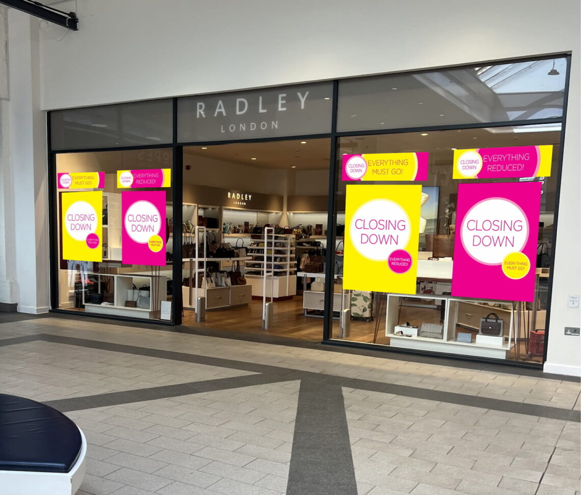 Radley launches major 50% off closing down sale at Swindon outlet